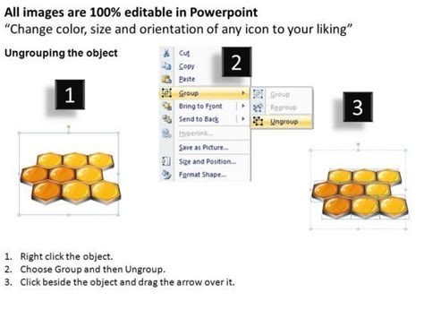 PowerPoint Presentation Designs Hexagonal Combs Diagram Ppt Design