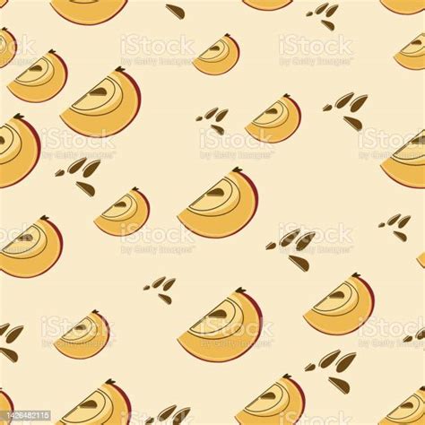 노란색 배경에 분기 된 코토니스터 열매와 씨앗의 원활한 패턴 가을에 대한 스톡 벡터 아트 및 기타 이미지 가을 건강한 식생활 계절 Istock