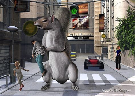 The Evil Mutant Squirrel By Annika Strömgren Redbubble