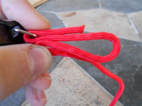 double sided paracord loop keychain knot 4 steps instructables