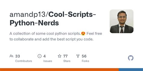 Cool Scripts Python Nerdscontributionmd At Master · Amandp13cool