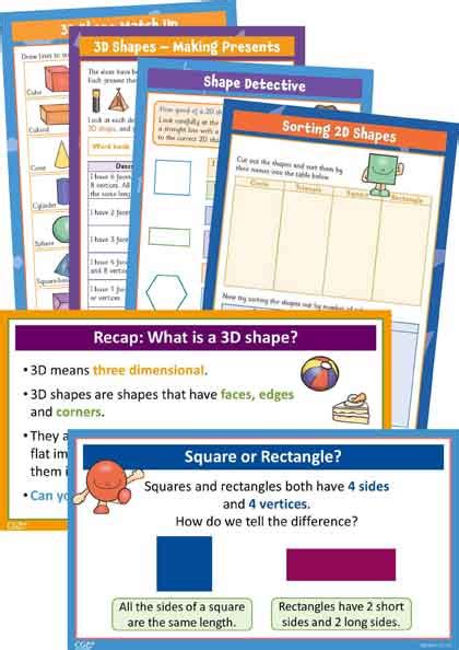 Sorting 2 D And 3 D Shapes Lesson Pack Year 2 Cgp Plus