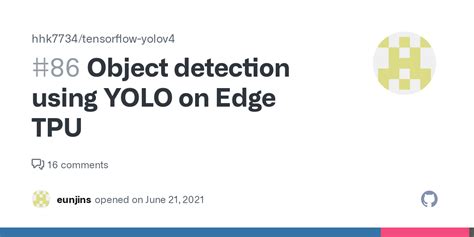 Object Detection Using YOLO On Edge TPU Issue Hhk Tensorflow Yolov GitHub