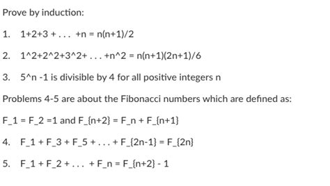 Solved Prove By Induction N N N Chegg Com