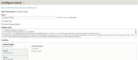 Callpage Callback For Drupal