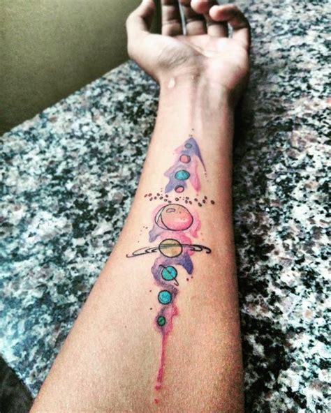 90 Solar System Tattoo Designs For Your Celestial Love Art And Design