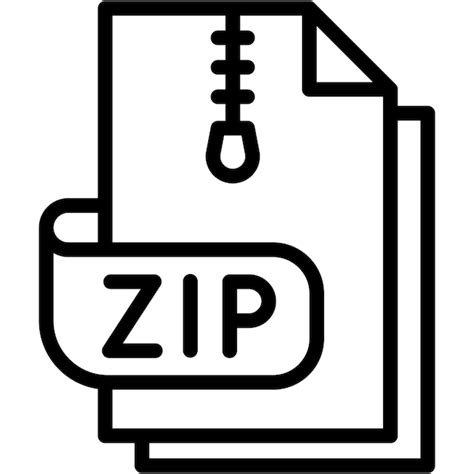 Premium Vector Zip File Vector Illustration