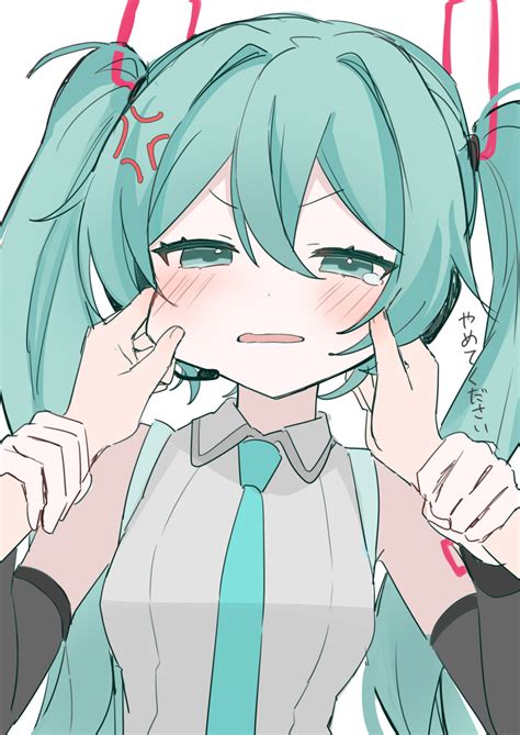Safebooru 1boy 1girl Absurdres Anger Vein Angry Aqua Eyes Aqua Hair