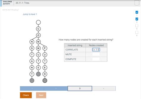 Solved How Many Nodes Are Created For Each Inserted String