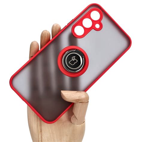 Etui Z Uchwytem Na Palec Bizon Case Hybrid Ring Do Galaxy A54 5G
