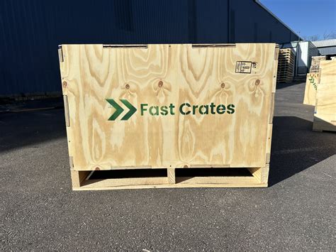 48x40x24 Wood Shipping Crate Flat Export Crate For Sale