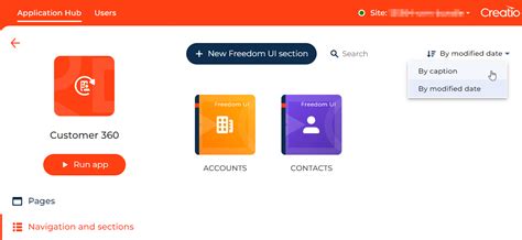 manage app elements in the no code designer creatio academy