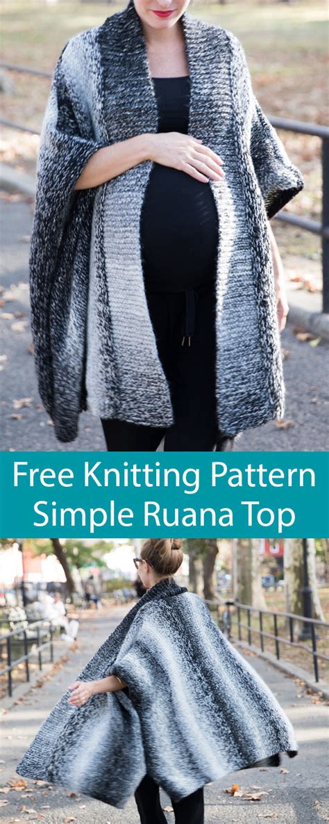 Ruana Knitting Patterns In The Loop Knitting