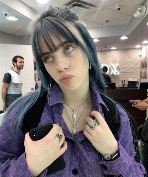 Light Blue Billie With Bangs Billie Billie Eilish Blue Hair