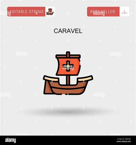 Caravel Simple Vector Icon Stock Vector Image And Art Alamy