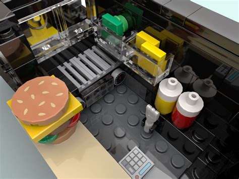 Lego Moc Burger Truck By Xenlc Rebrickable Build With Lego