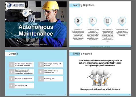 Tpm Autonomous Maintenance Jishu Hozen Ppt Slide Deck