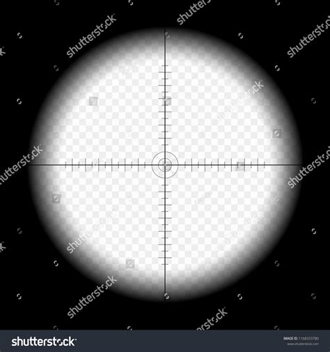 Sniper Scope Template Measurement Marks On Stock Vector Royalty Free 1168333780 Shutterstock