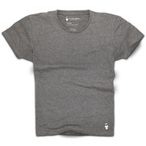 Heather Concrete Grey Crew Neck T Shirt Goudronblanc