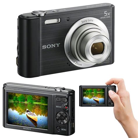 Sony Cyber-shot DSC-W800 20.1 MP Digital Camera with 5x Optical Zoom ...