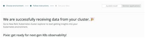 deploy new relic s kubernetes integration with pixie amazon eks workshop
