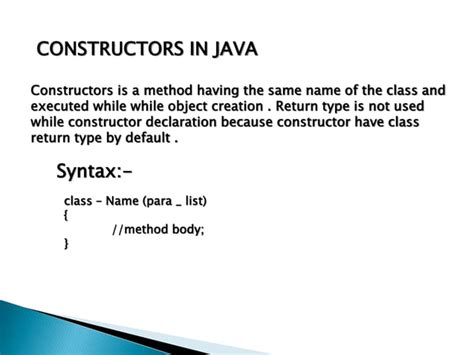 Constructors In Java Ppt Pptx Programming Languages Computing