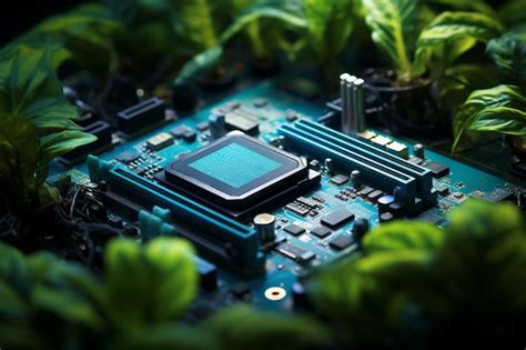 Premium Photo Trees Are Growing On Circuit Board Technology