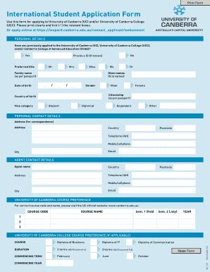 Uc College Application Form Fill Online Printable Fillable Blank