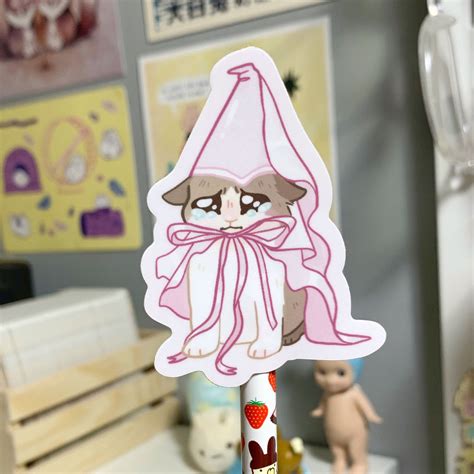 Princess Cat Meme Vinyl Sticker Honeysips