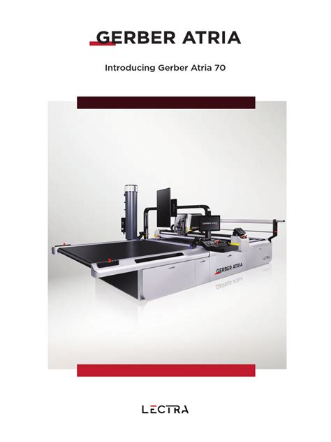 Brochure Gerber Atria 70 En Pdf Sustainability Agile Software