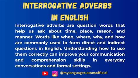 Interrogative Adverbs In English Grammar Rules Usage And Examples My