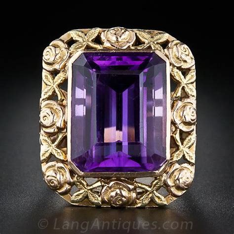 Large 1940s Amethyst Ring