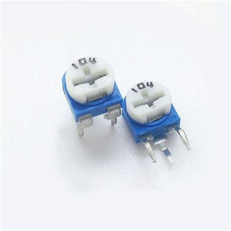 100 1M Ω ohm Potentiometer Horizontal Single Turn Trimmer Variable
