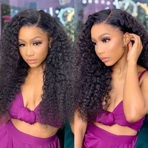 Beautyforever Breathable Air Wig Kinky Curly 13x4 Lace Frontal Human