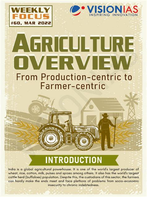 Agriculture Overview From Production Centric To Farmer Centric Pdf