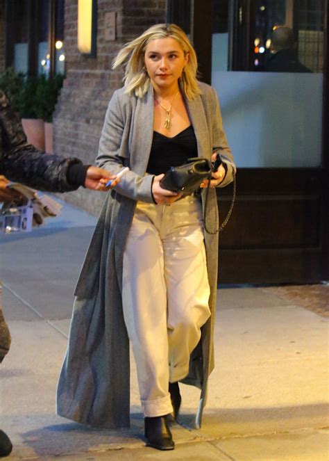Florence Pugh Arrives At Zero Bond In Nyc 03182023 • Celebmafia