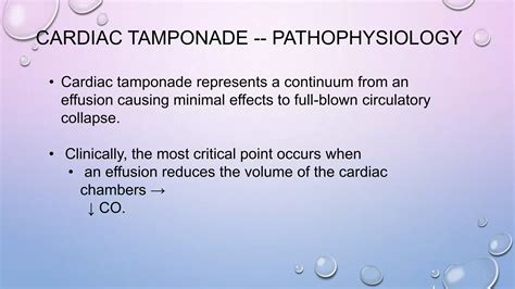 Hemodynamics Of Cardiac Tamponade Constrictive Pericarditis And Restrictive Cardiomyopathy Pptx