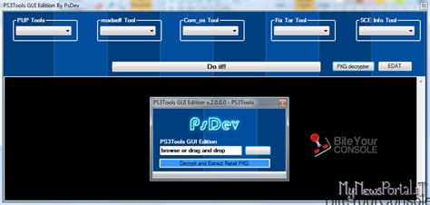 PS Tools GUI Edition V Aggiunta La Modifica Dei Pacchetti PKG BiteYourConsole