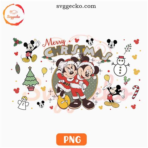 Mickey And Minnie Merry Christmas Png Cute Christmas Png Disney