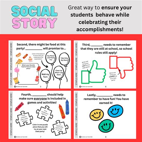 Class Party Setting Behavior Expectations Interactive Book