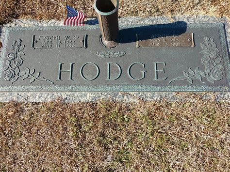 Joseph William Hodge Sr 1922 1980 Find A Grave Memorial