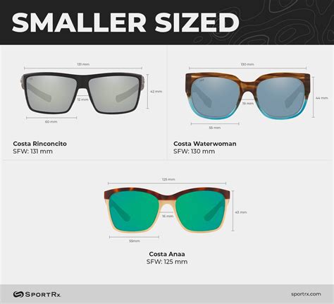 Costa Sunglasses Size Guide Sportrx