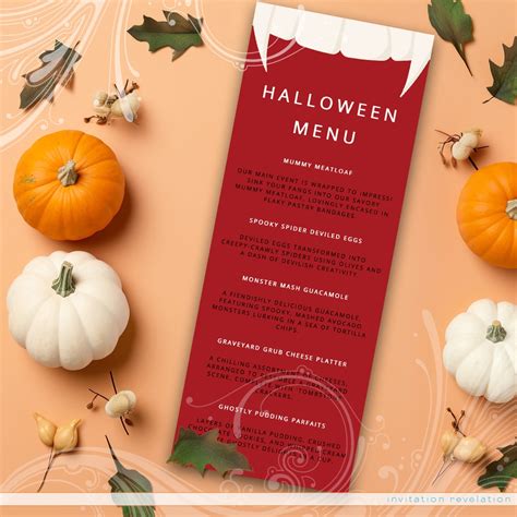 Just A Bite Menu Vampire Menu Halloween Menu Halloween Party Printable Menu Haunted House