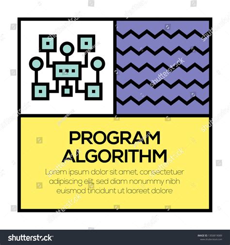 Program Algorithm Icon Concept Stock Vector Royalty Free 1350819089