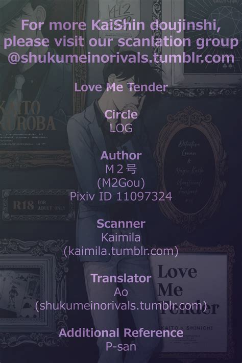 M2go Log Love Me Tender Detective Conan Dj Eng Page 3 Of 3 Myreadingmanga