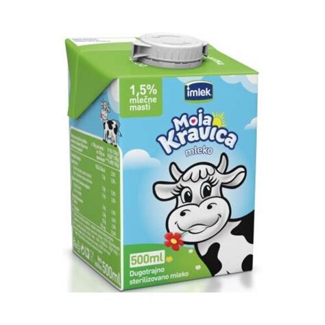 Imlek Moja Kravica Dugotrajno Mleko 15 Mm 500ml Tetra Brik