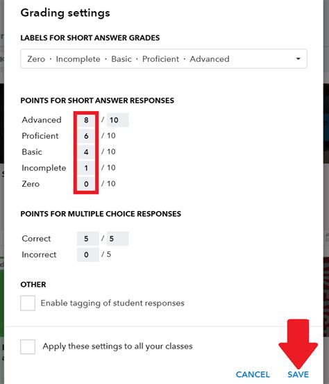 Grading Settings Actively Learn