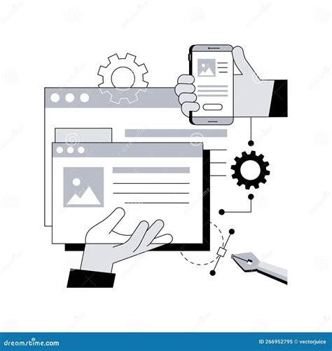 Responsive Web Design Abstract Concept Vector Illustration Stock Vector