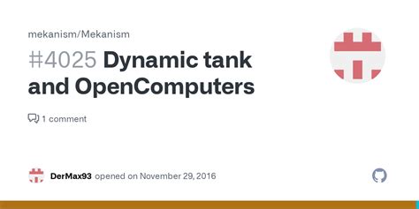 Dynamic Tank And Opencomputers · Issue 4025 · Mekanismmekanism · Github