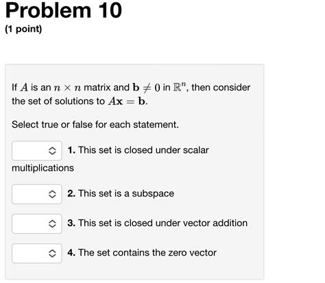 Solved Problem Point If A Is An Nn Matrix And B Chegg Com